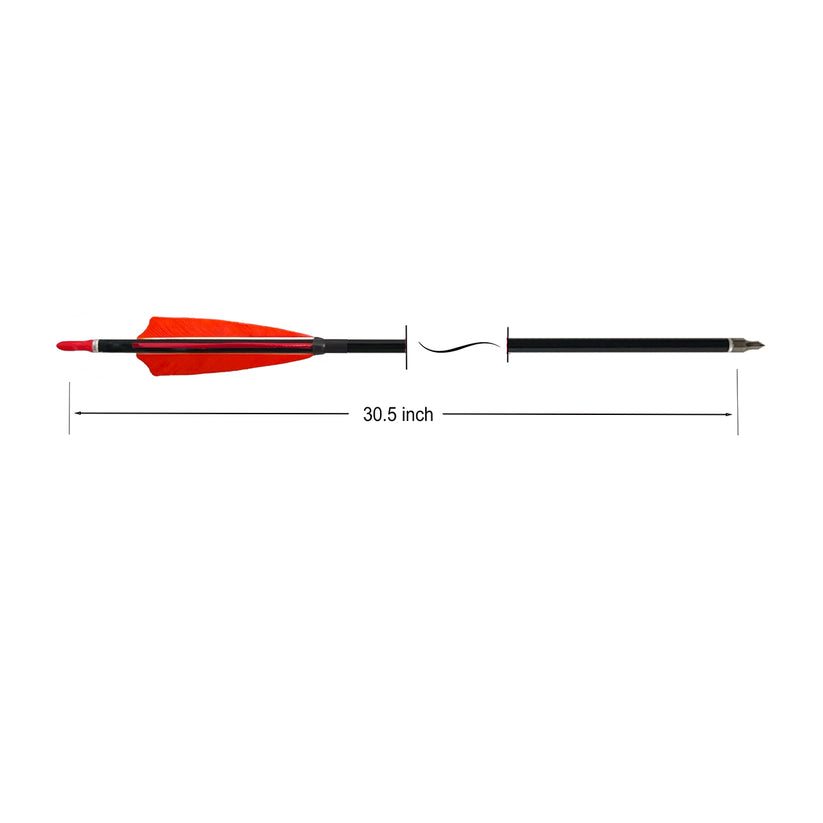 Elong Aluminium Feather Arrows 30.5inch - topointarchery