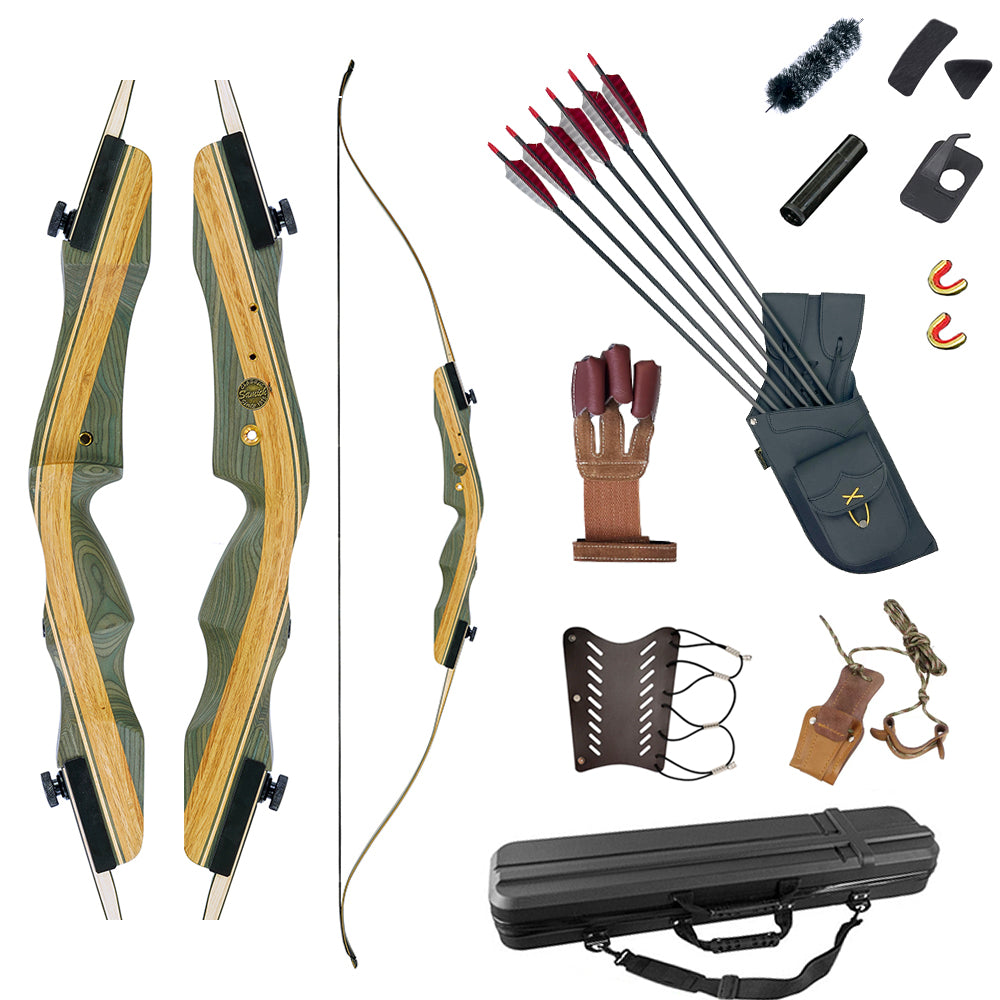 Samick Sage Takedown Recurve Bow 25-60lb RH or LH RTS Full Package ...