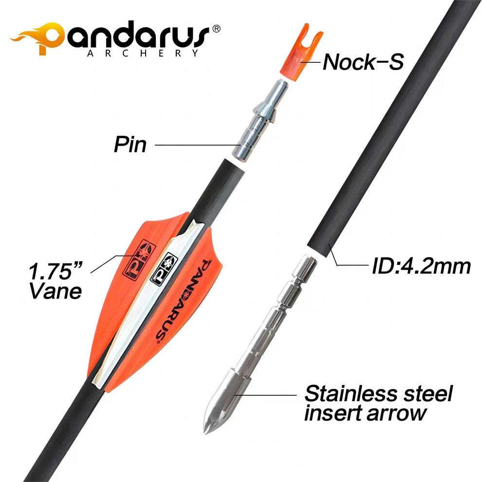 Pandarus Alpha XT Target Carbon Arrows – topointarchery